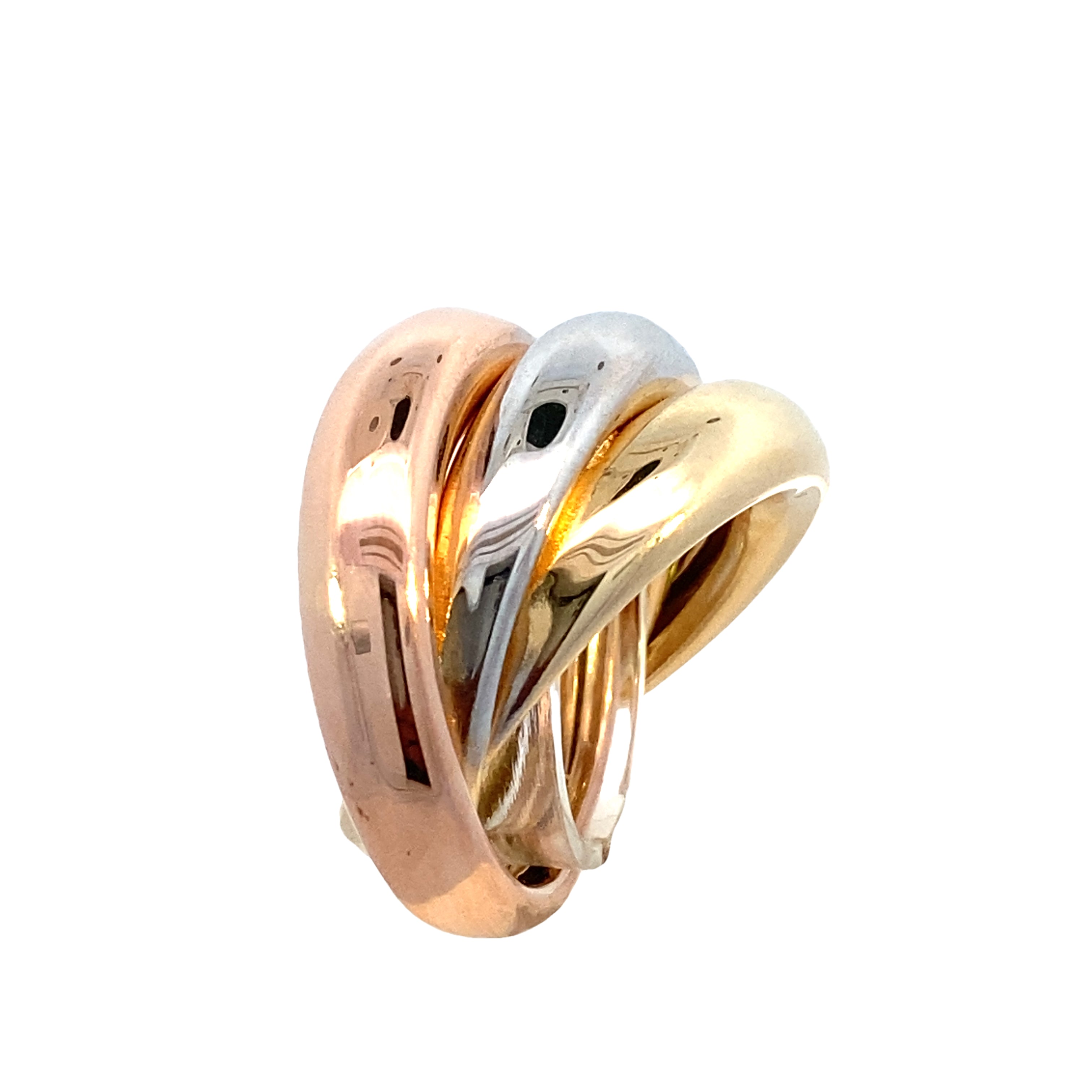 14K Gold Intertwined 3/C Ring – Luby Mayaguez Mall